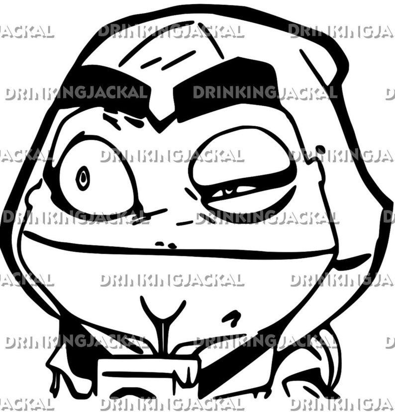 Decal/sticker Captain Laserhawk: A Blood Dragon Remix Bullfrog - Etsy