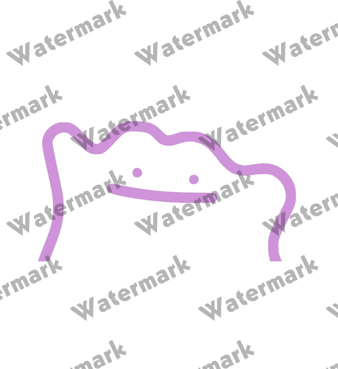 Ditto Pokemon Peeking Mini Decal, Rearview Mirror Decal, Mini Decal ...