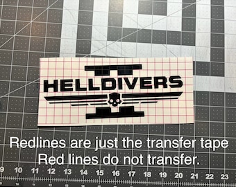 Helldivers 2 Skull Vinyl Decal for Laptop, Car, Window, Mirror, Bumper ...