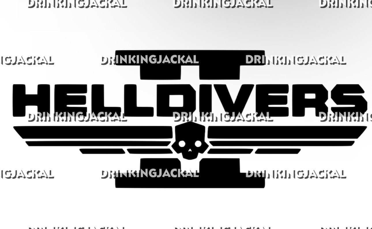 Helldivers 2 Logo Sticker Vinyl Decal for Laptop, Car, Window, Mirror ...