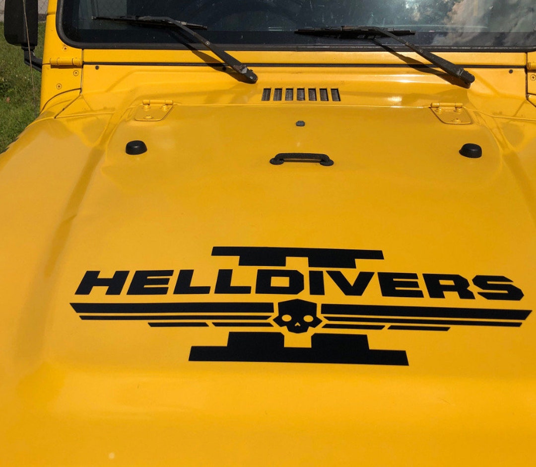 Helldivers 2 Logo - Sticker Vinyl Decal for Laptop, Car, Window, Mirror ...