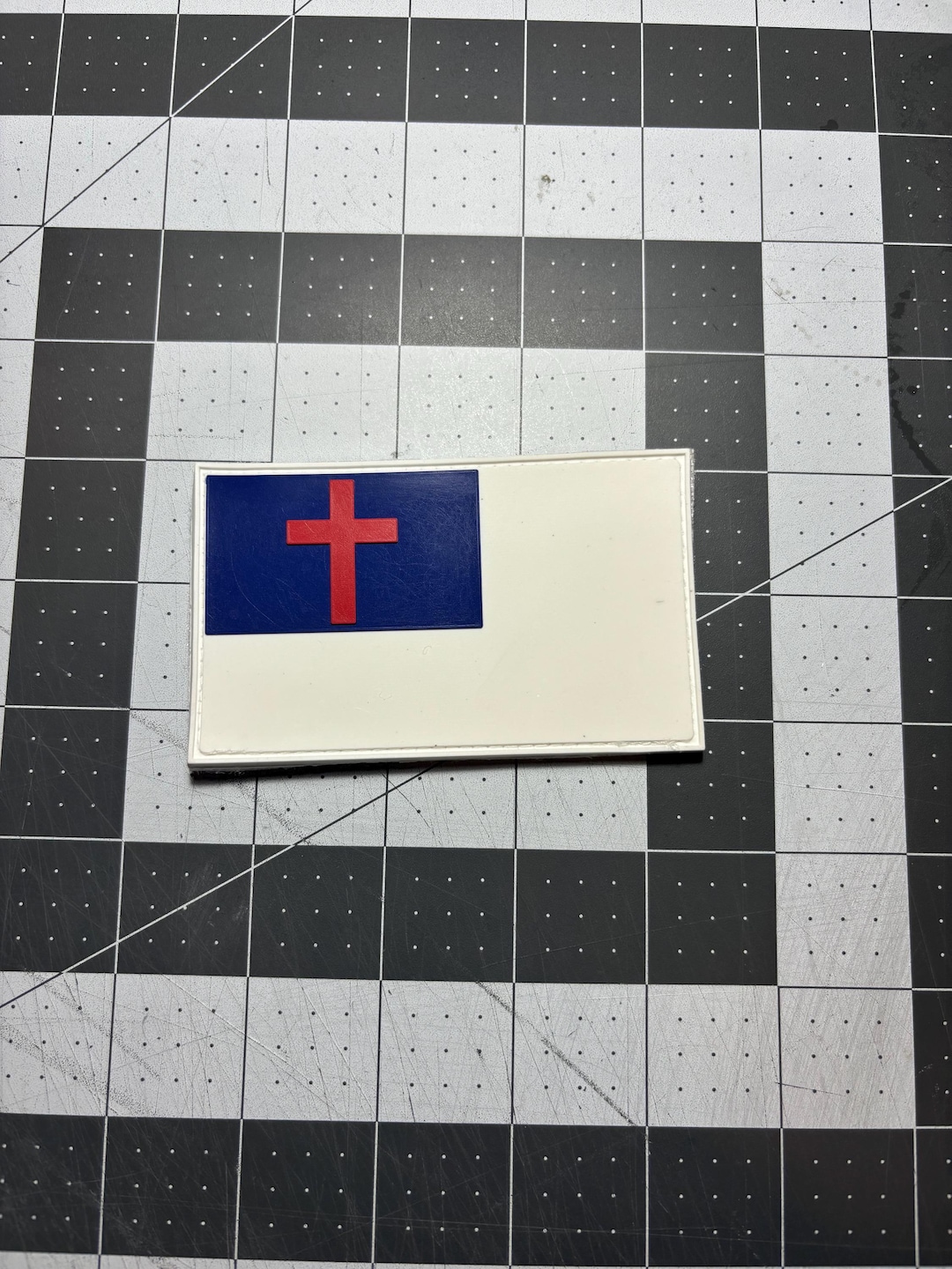 Christian Flag - Lutheran Flag - Catholic Flag - PVC Rubber Patch 3.9w ...