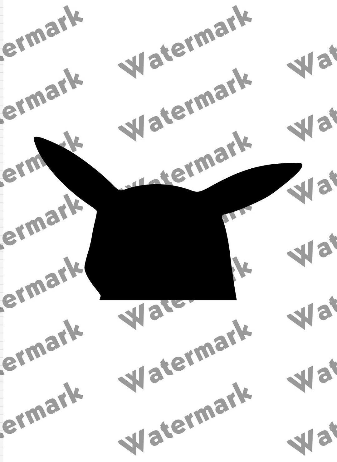 Pikachu Pokemon Peeking Mini Decal, Rearview Mirror Decal, Mini Decal ...