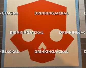 Helldivers 2 Skull Vinyl Decal for Laptop, Car, Window, Mirror, Bumper ...