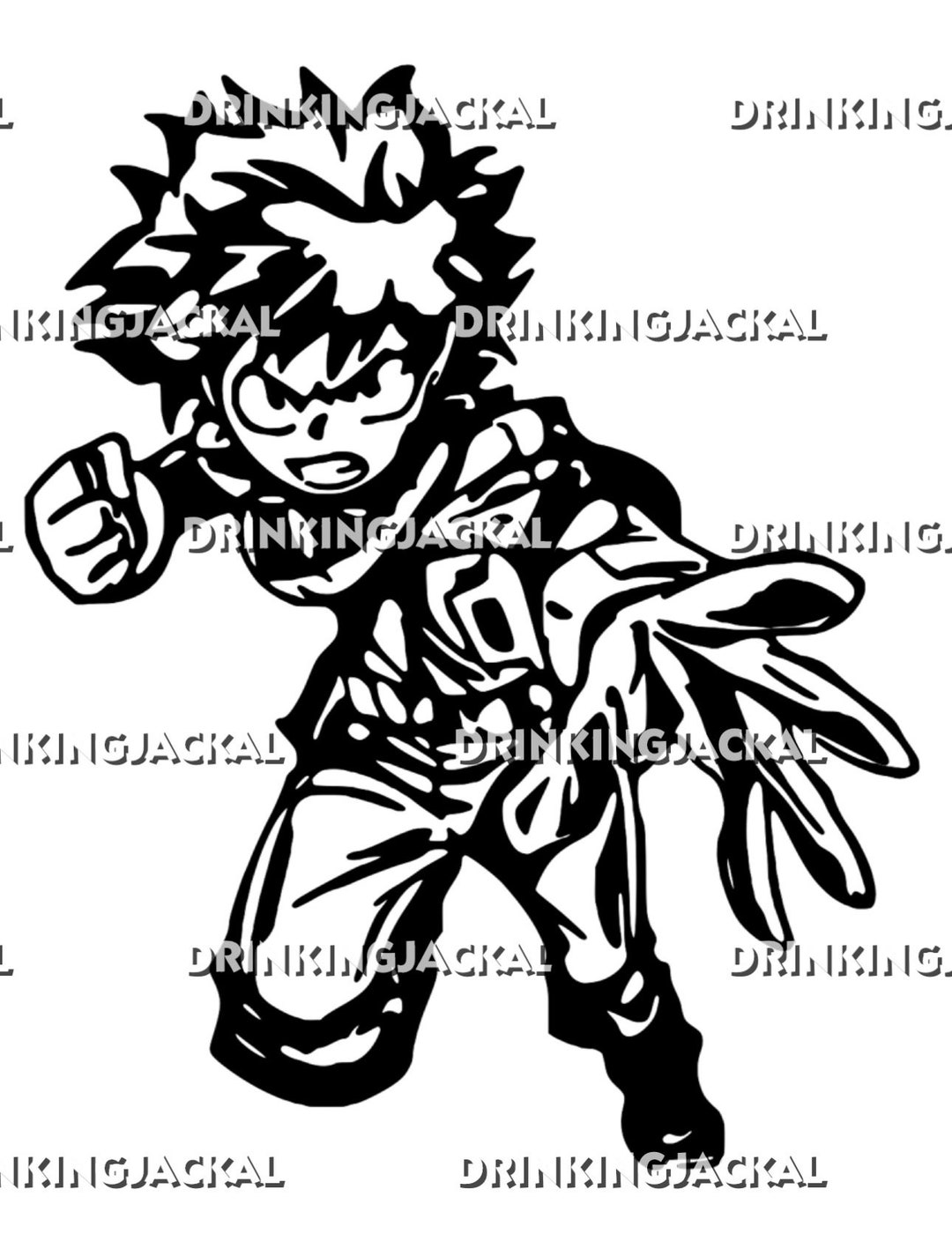 My Hero Academia Deku Sticker Decal Waterproof - Etsy