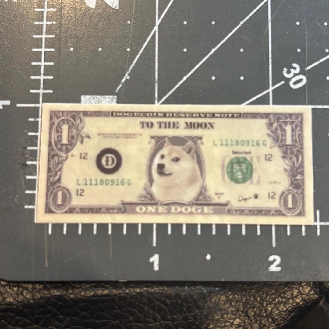Dogecoin Dollar Decal Sticker - Etsy
