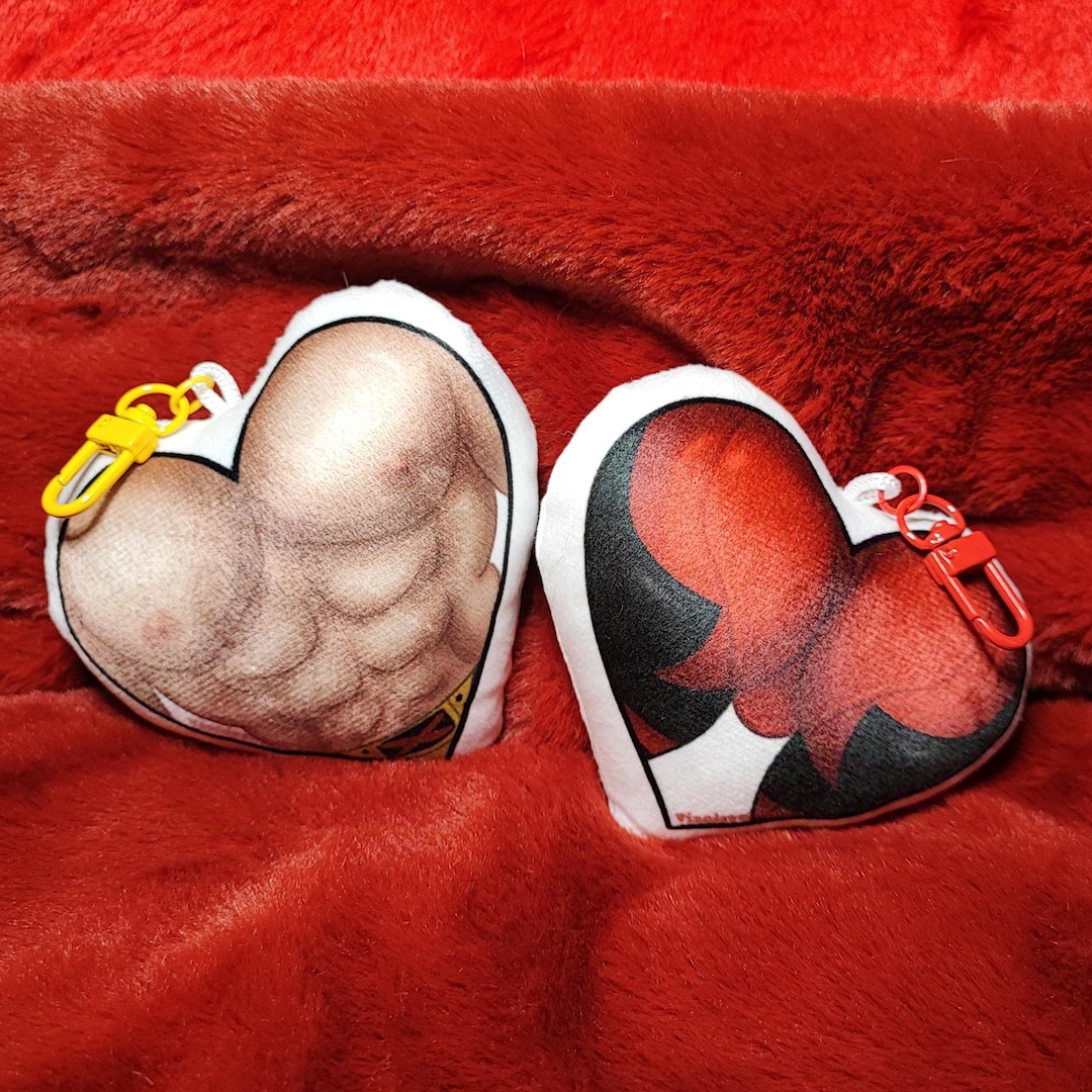 Deadpool and Wolverine Plush Keychains - Butt and Chest Mini Pillow ...