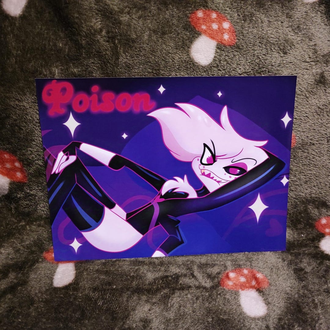 Angel Dust Poison Original Art Print Hazbin Hotel Fanart Poster Cartoon ...
