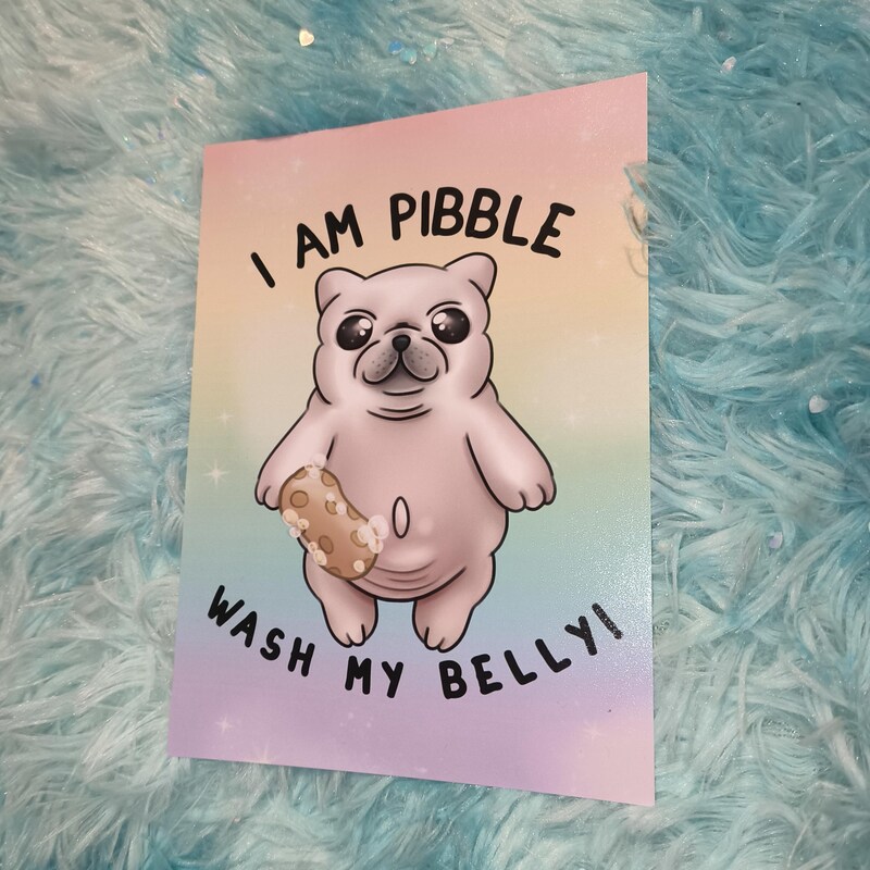 Pibble Drawing - Etsy
