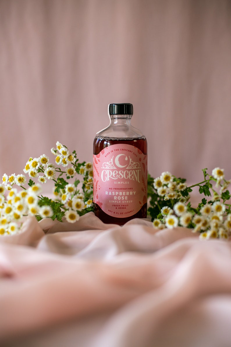 Raspberry Rose Simple Syrup - Etsy