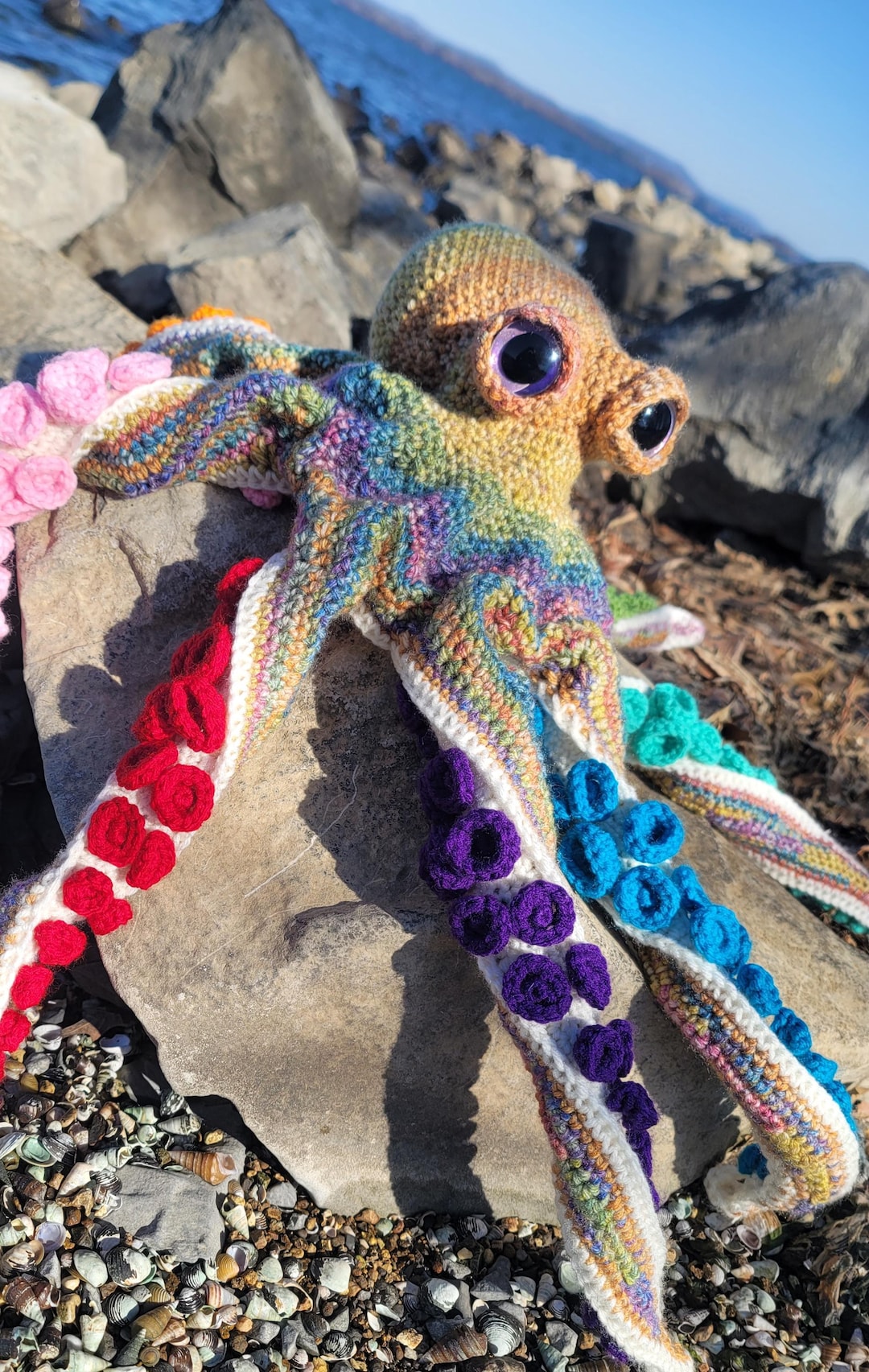 Crocheted Octopus - Realistic Octopus - Octopus Gift - READY TO SHIP ...