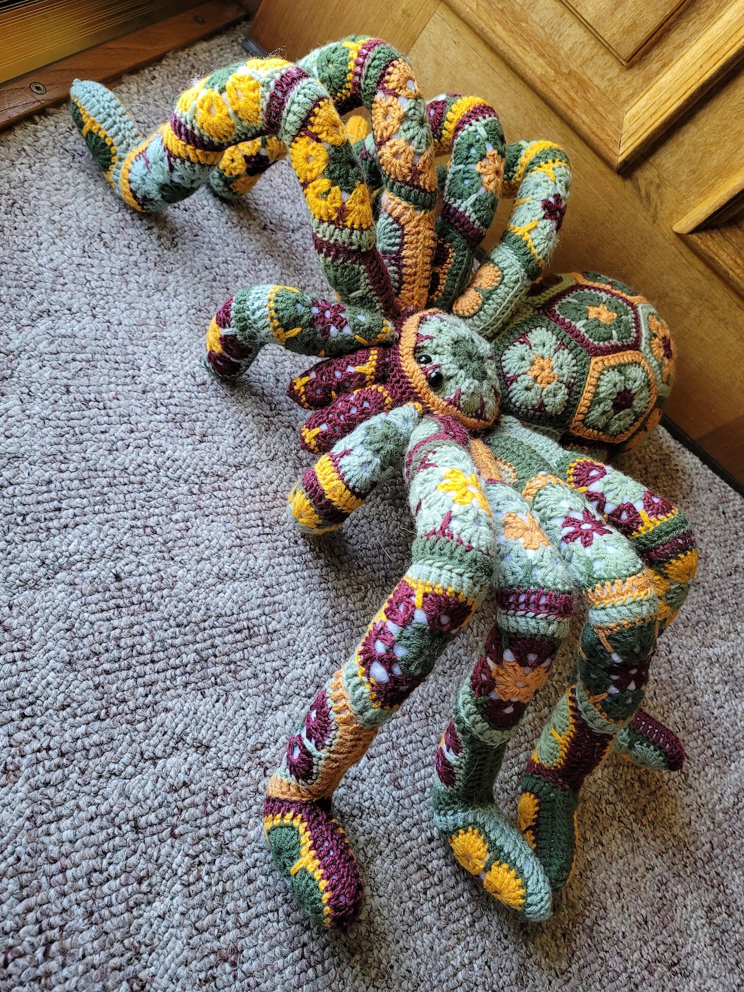 Giant Crocheted Tarantula - Crocheted Spider - Crochet Gift - Spider ...