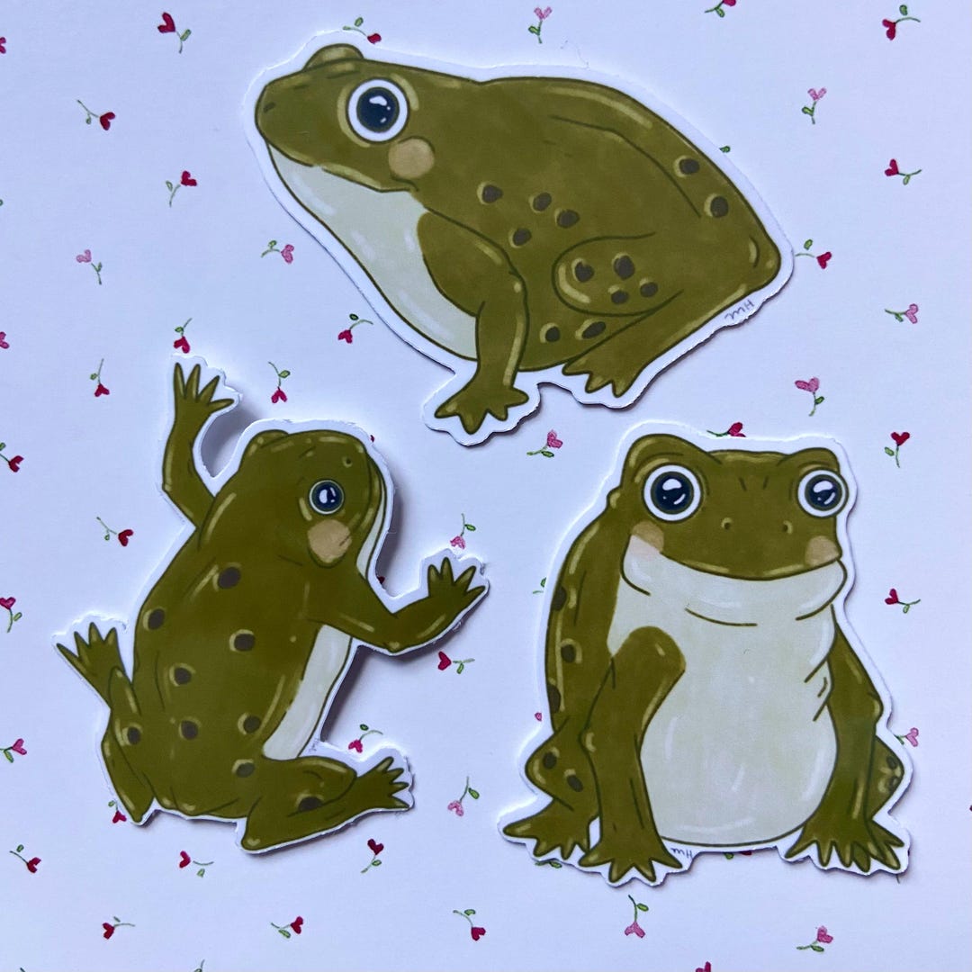Toad Sticker Pack! | Set of 3 | Cute | Waterproof, Vinyl Stickers ...