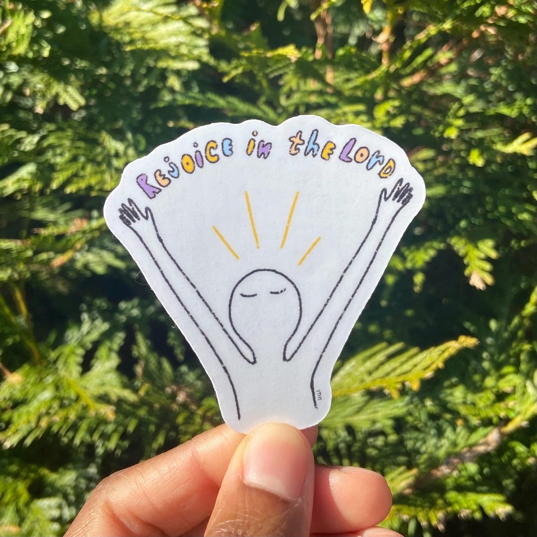 Rejoice! | Sticker | Christian | Cute | Waterproof, Vinyl Stickers ...
