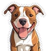 Happy Pitty Transparent PNG Clipart for Sticker Design Asset - Etsy