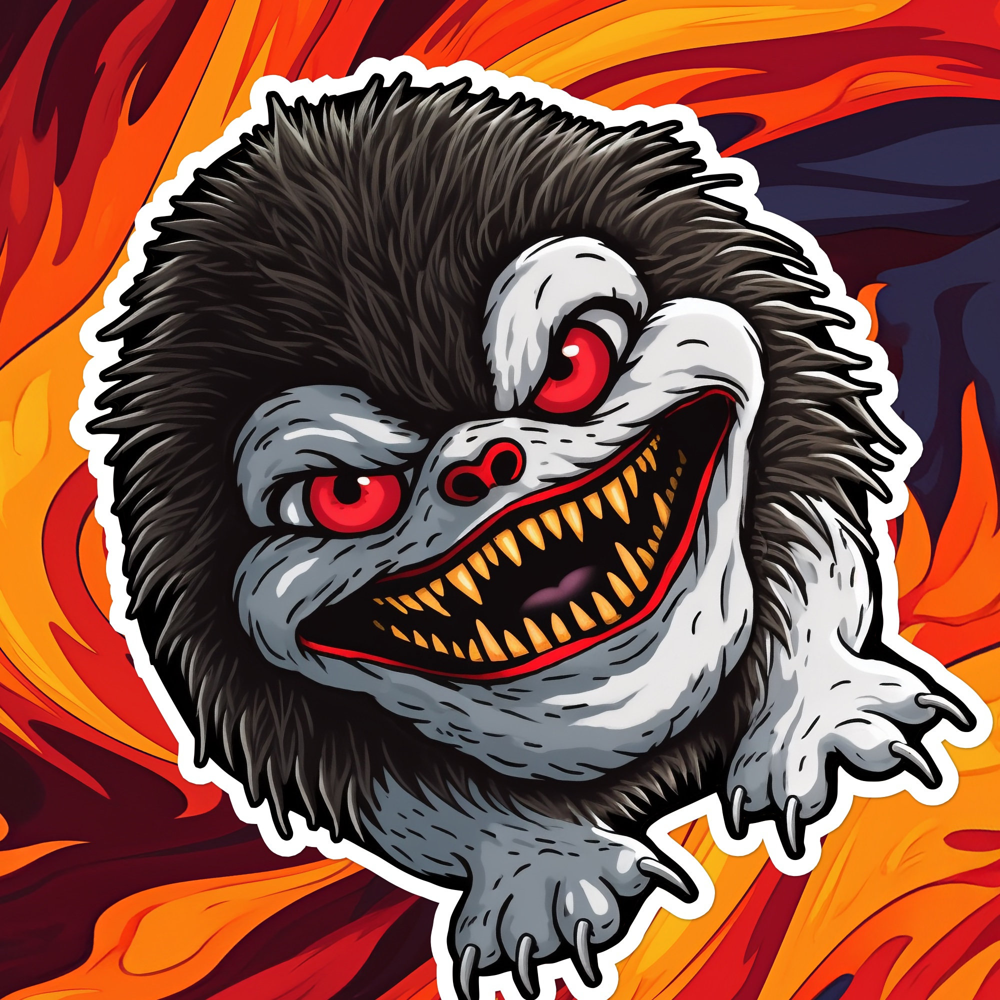 Monster Critter Fur Ball Transparent PNG Clipart for Sticker Design ...
