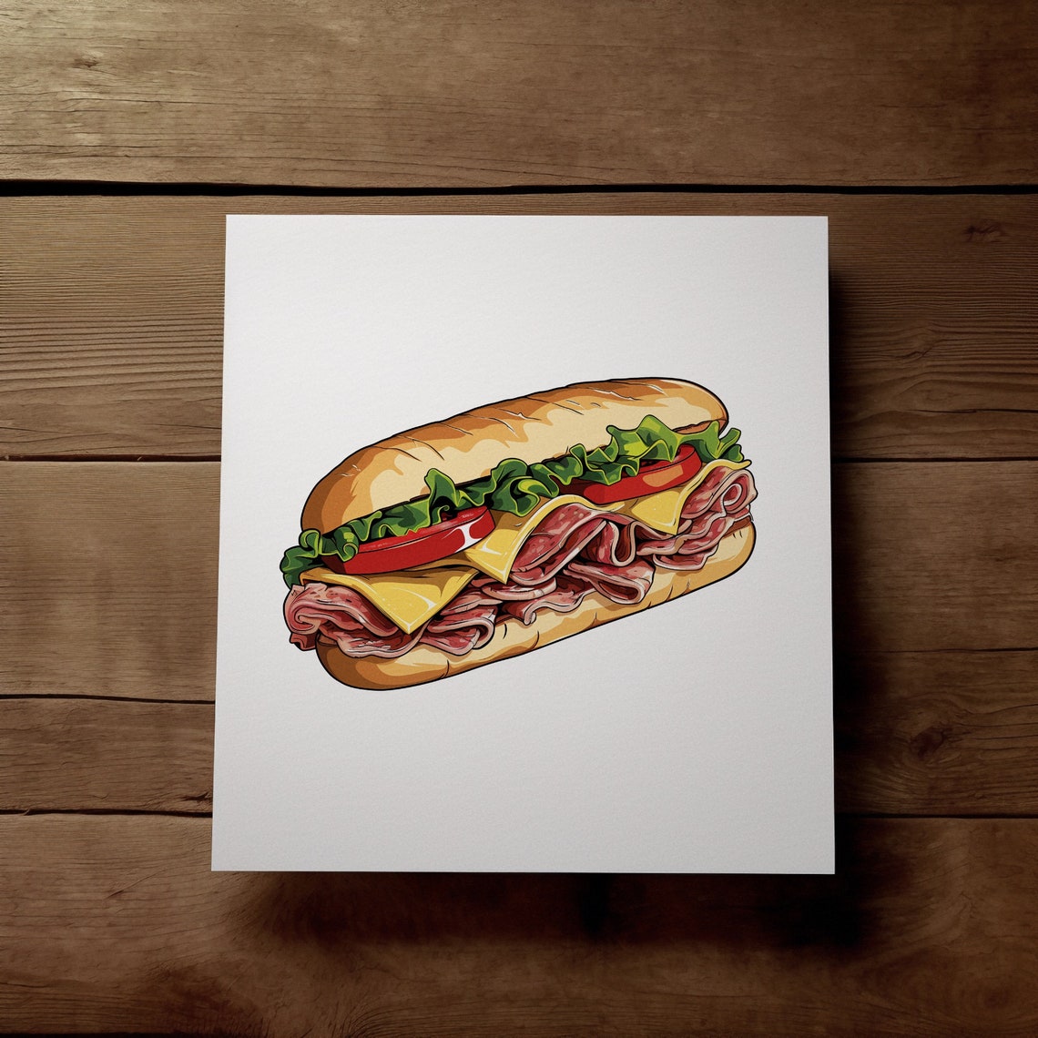 Hoagie Transparent PNG Clipart for Sticker Design Asset - Etsy