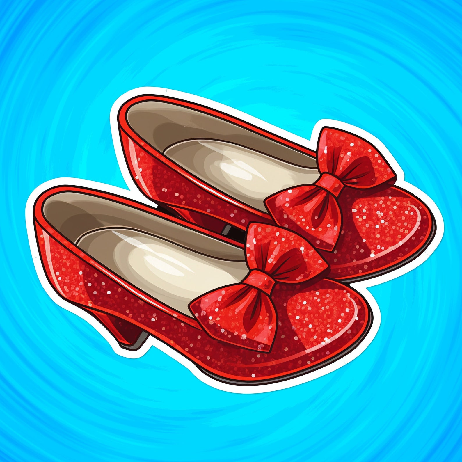 Ruby Slippers Transparent PNG Clipart for Sticker Design Asset - Etsy