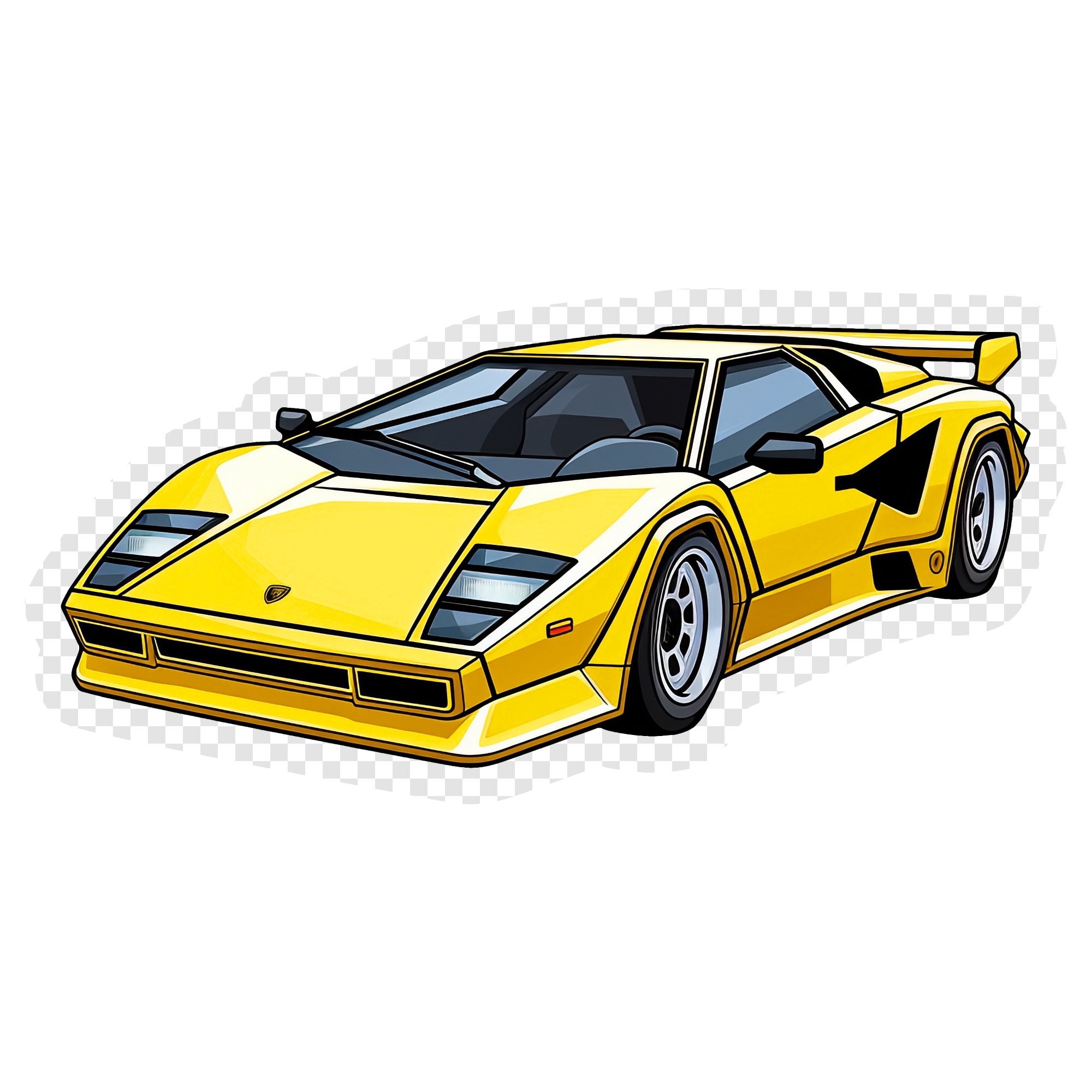 Italian Lambo Count Supercar Transparent PNG Clipart for Sticker Design ...
