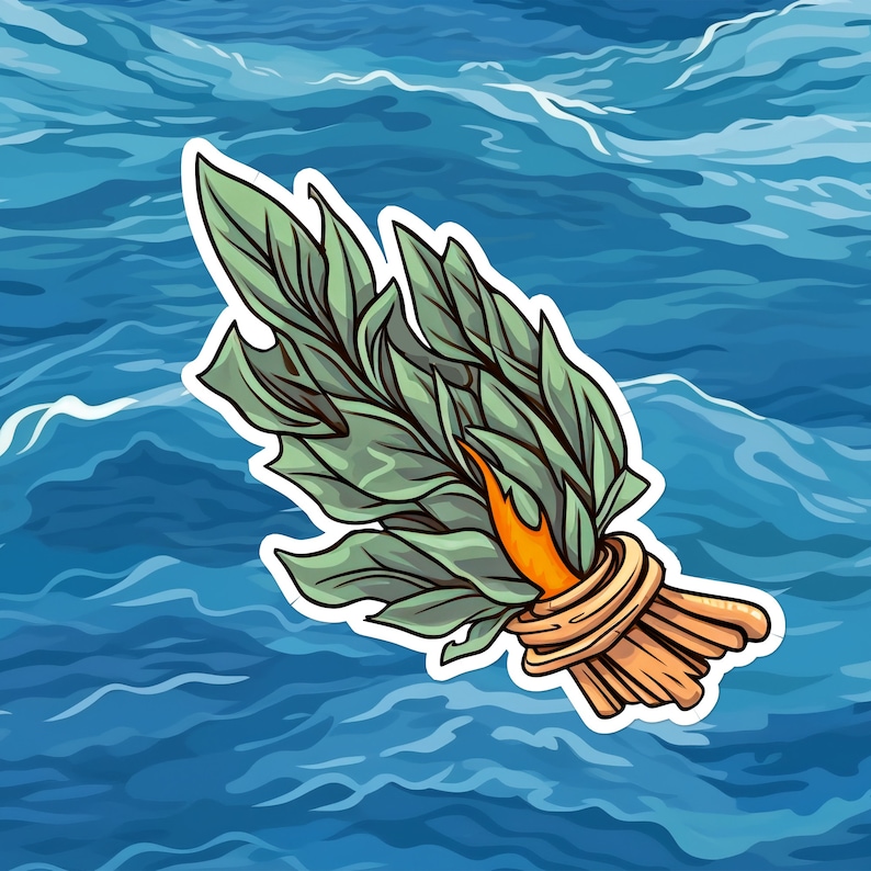 Burning Sage Transparent PNG Clipart for Sticker Design Asset - Etsy