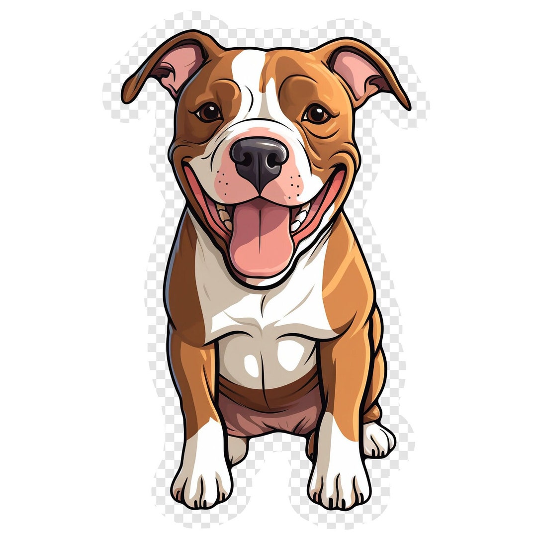 Happy Pitty Transparent PNG Clipart for Sticker Design Asset - Etsy