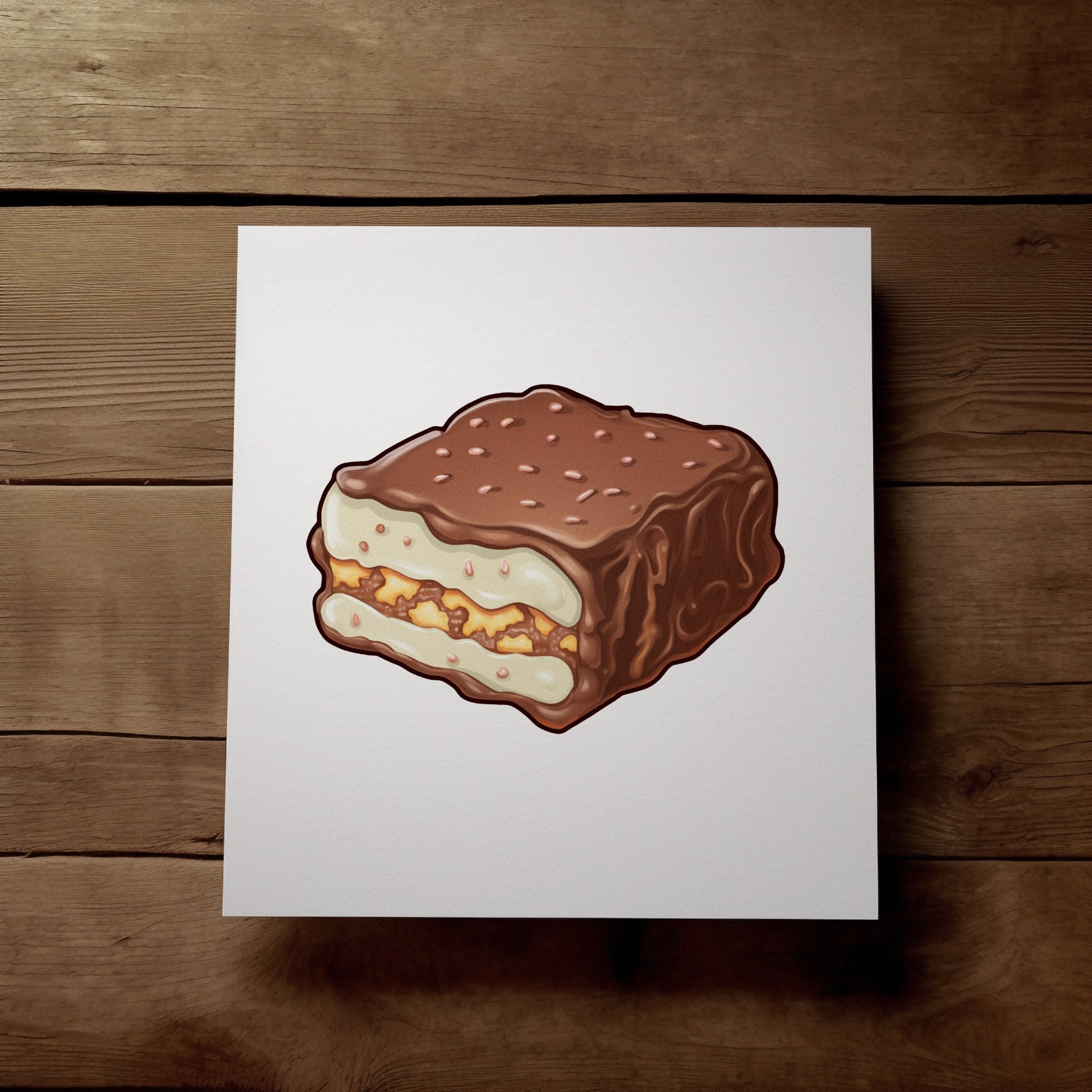Chocolate Chunky Transparent PNG Clipart for Sticker Design Asset - Etsy