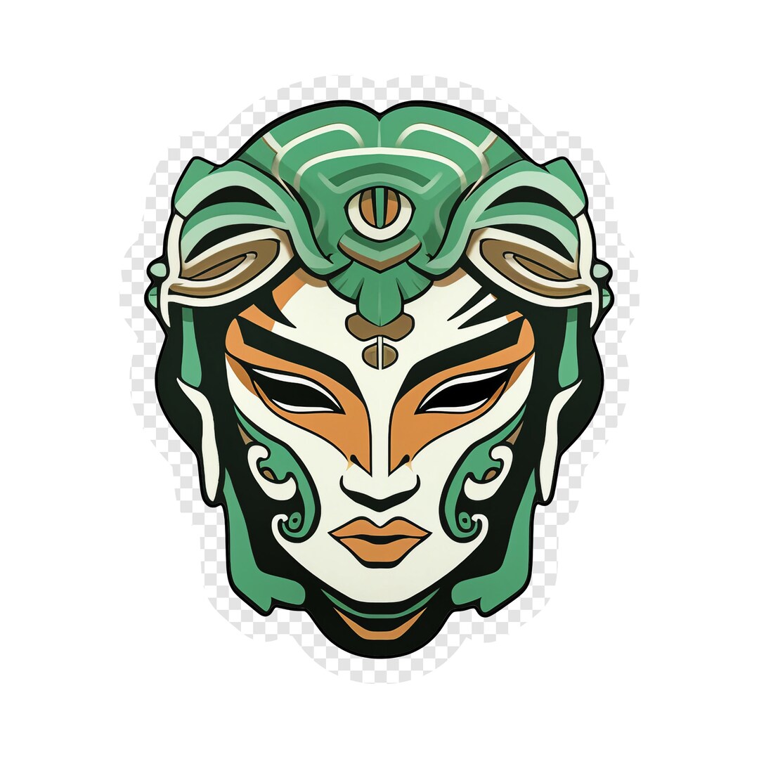 Masquerade Mask Transparent PNG Clipart for Sticker Design Asset - Etsy