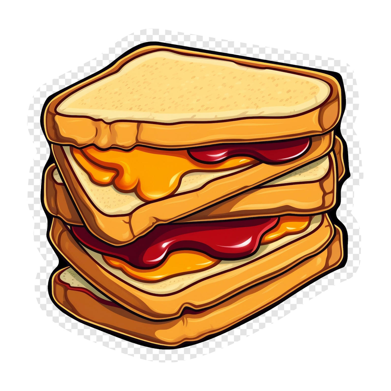 Peanut Butter Jelly Transparent PNG Clipart for Sticker Design Asset - Etsy