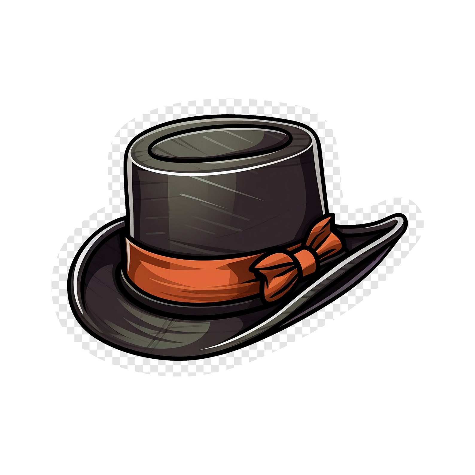 Derby Hat Transparent PNG Clipart for Sticker Design Asset - Etsy