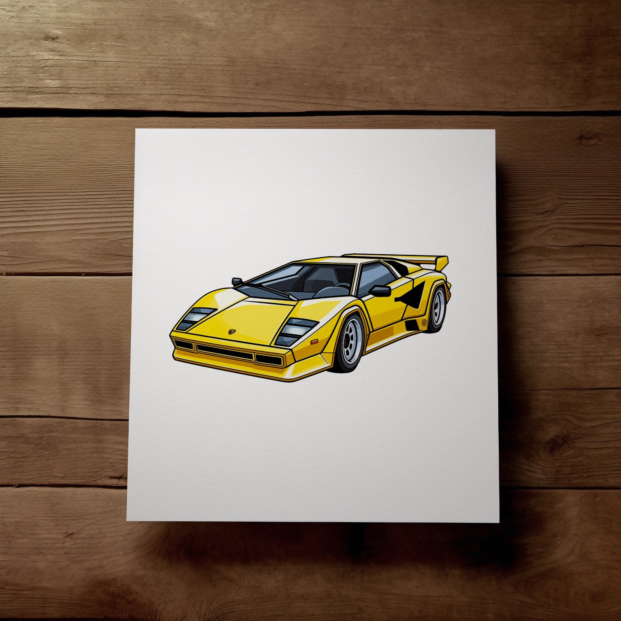 Italian Lambo Count Supercar Transparent PNG Clipart for Sticker Design ...