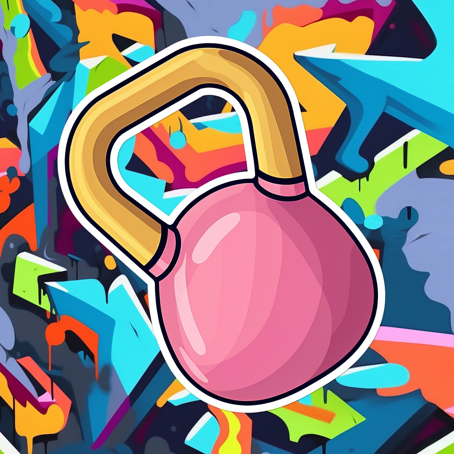 Pink Kettlebell Transparent PNG Clipart for Sticker Design Asset - Etsy