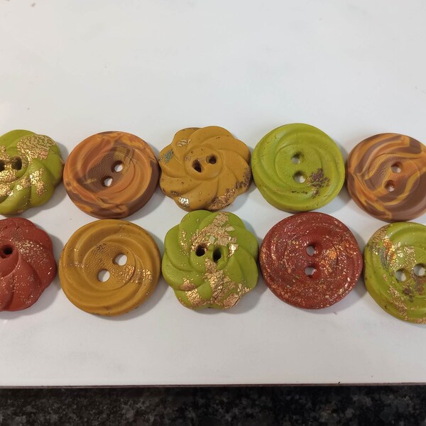 Clay Buttons - Etsy