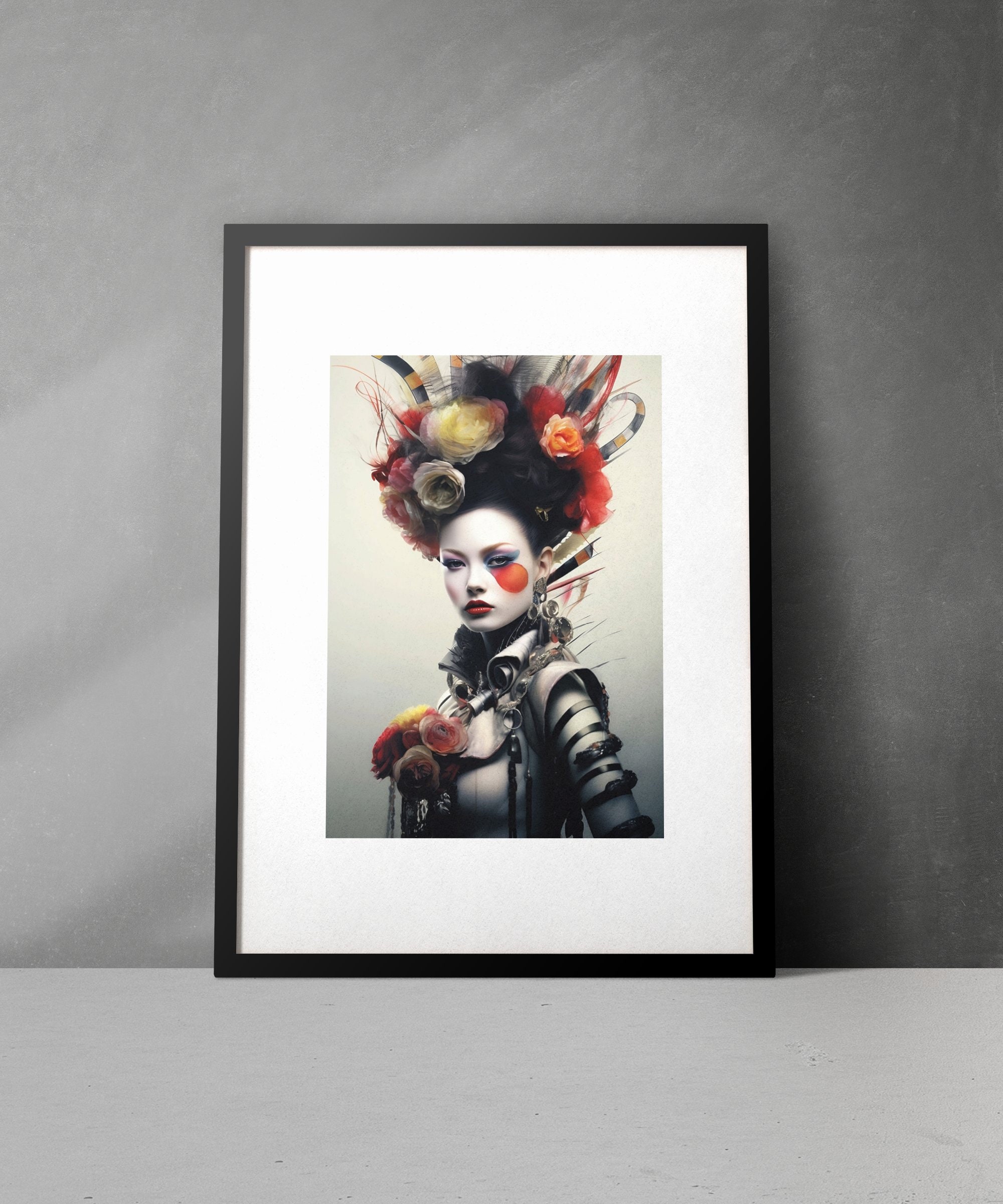 Printable Digital Art Vintage Victorian Style Rococo Fashion Wall ...