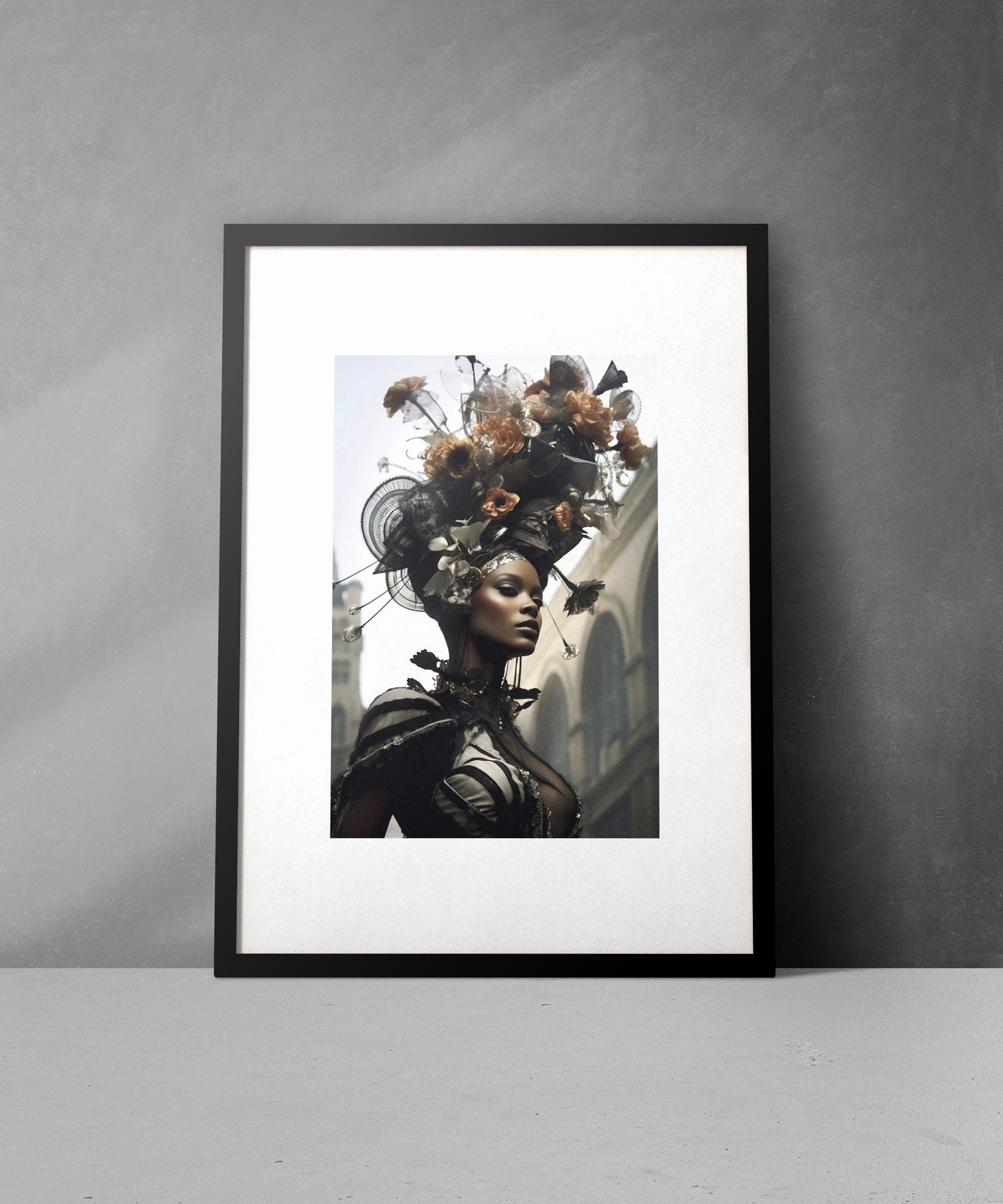 Printable Digital Art Vintage Victorian Style Rococo Fashion Wall ...