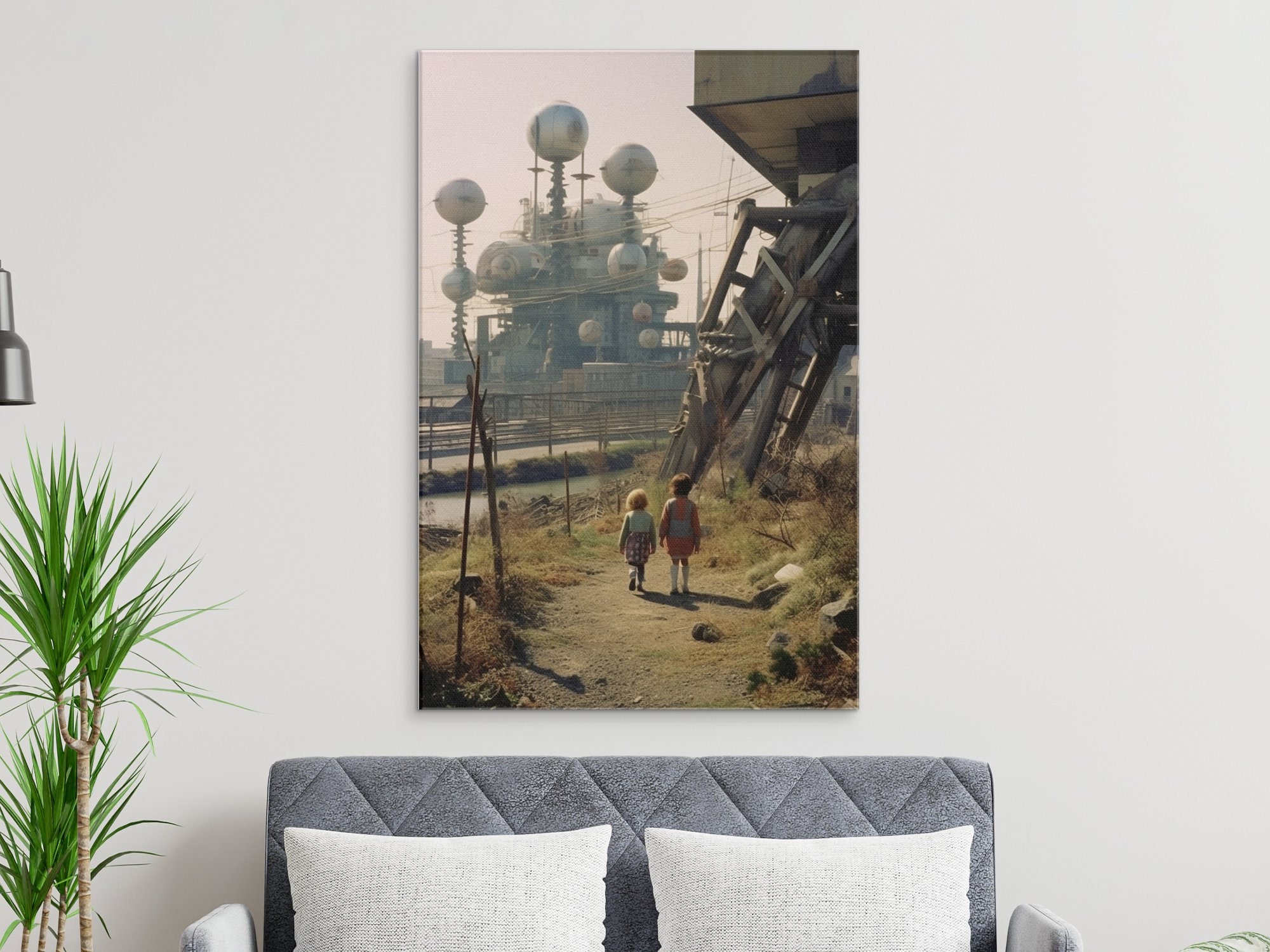 Sci-fi Lost Children Wall Art| Futurism Aesthetic, Printable Poster ...