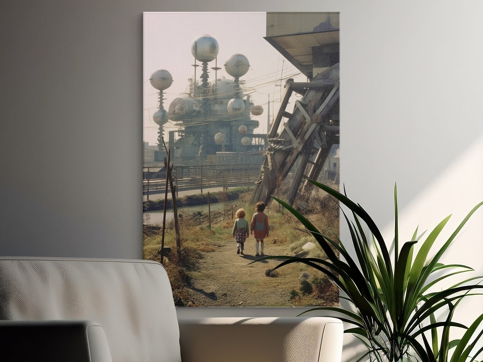 Sci-fi Lost Children Wall Art| Futurism Aesthetic, Printable Poster ...