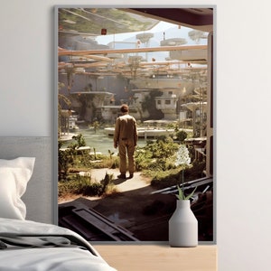 Futuristic Scifi Wall Art| Cyberpunk Fantasy Cityscape, Sci-fi ...
