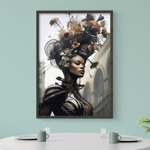 Printable Digital Art Vintage Victorian Style Rococo Fashion Wall ...