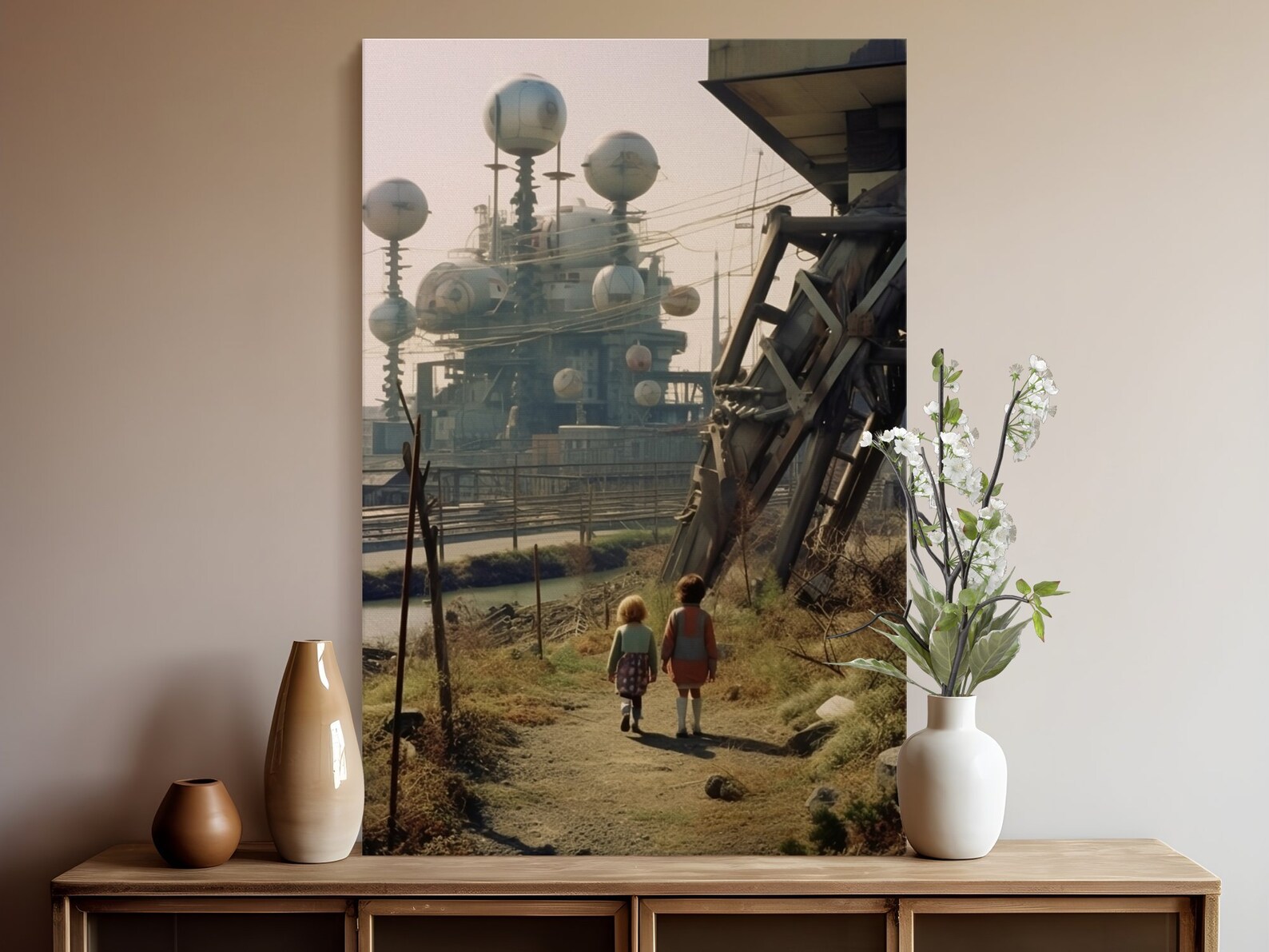 Sci-fi Lost Children Wall Art| Futurism Aesthetic, Printable Poster ...