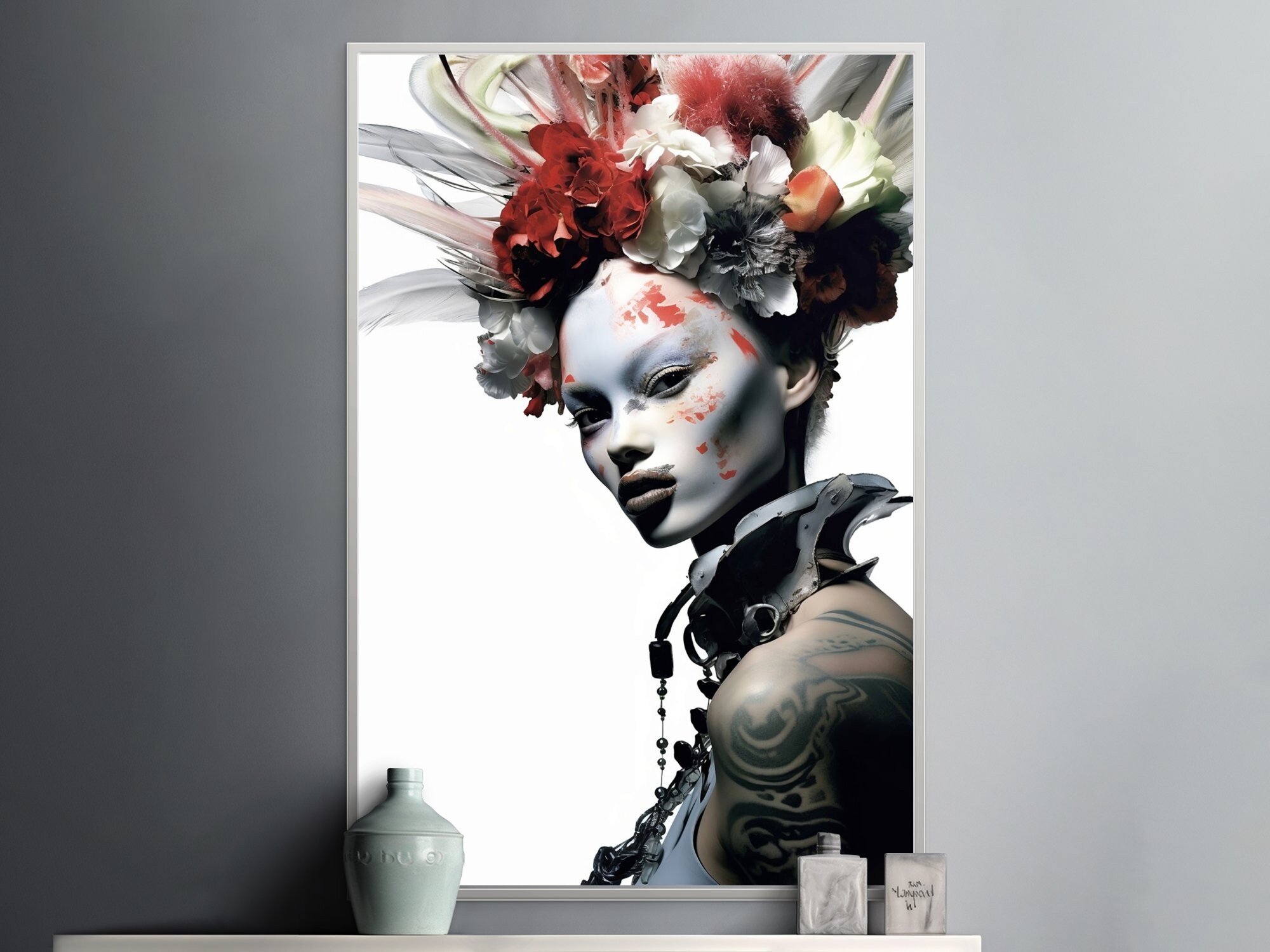 Printable Digital Art Vintage Victorian Style Rococo Fashion Wall ...