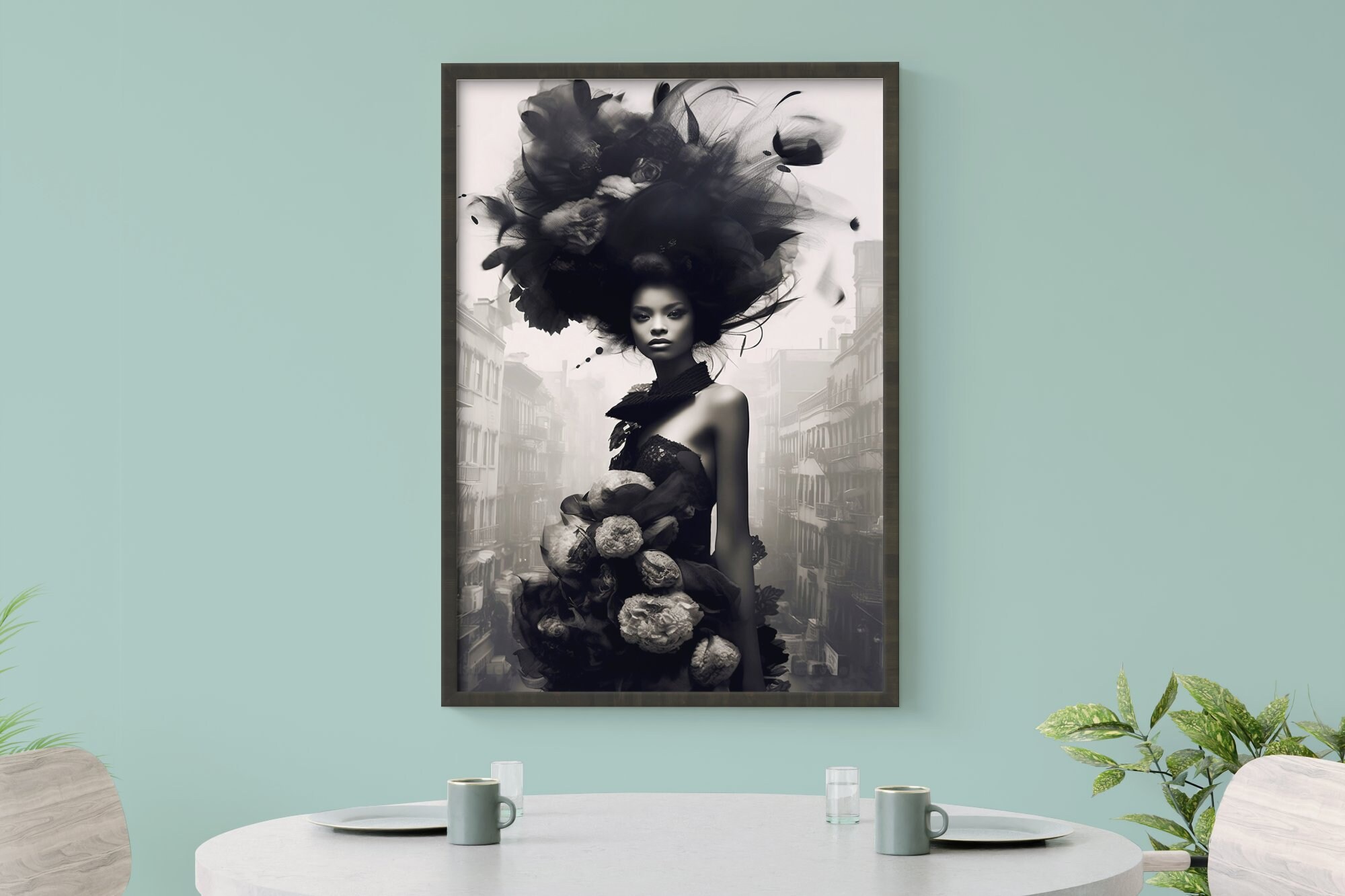 Printable Digital Art Vintage Victorian Style Rococo Fashion Wall ...