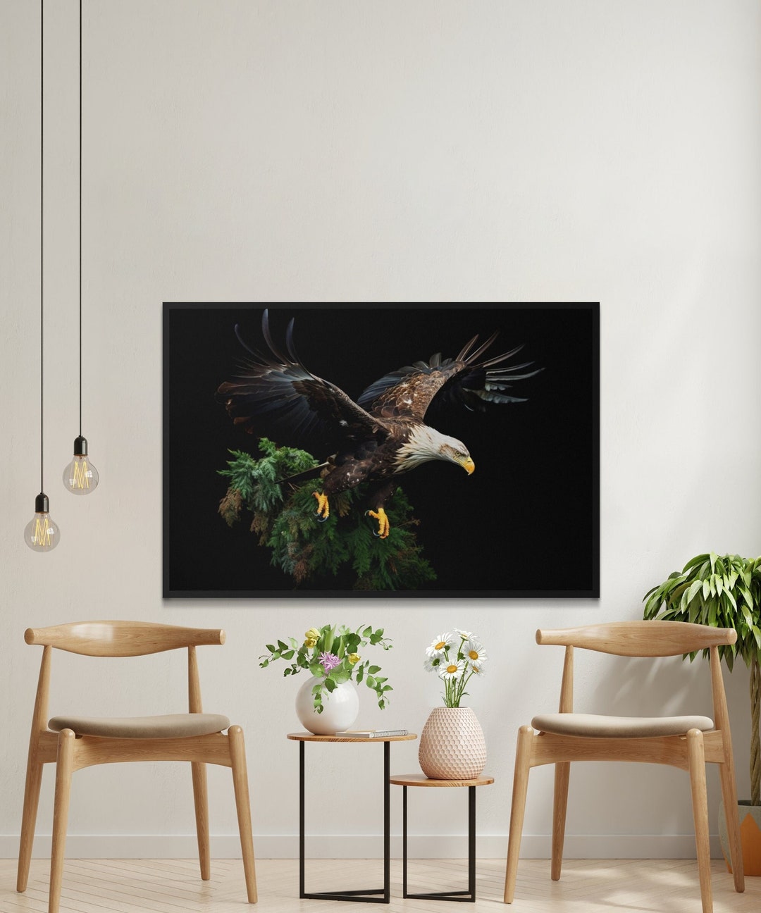Bald Eagle in the Hunt Printable Art| Colorful Bird Photography| Nature ...