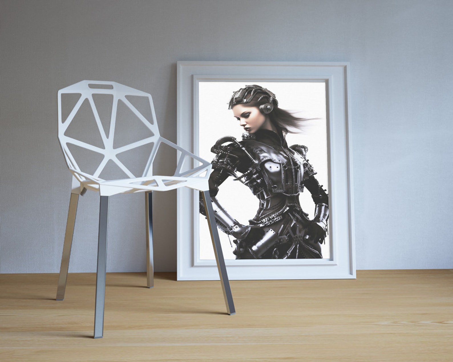 Sci-fi Fashion Wall Art AI Sci-fi Wall Decor Vogue Fashion Style ...