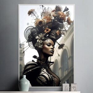 Printable Digital Art Vintage Victorian Style Rococo Fashion Wall ...