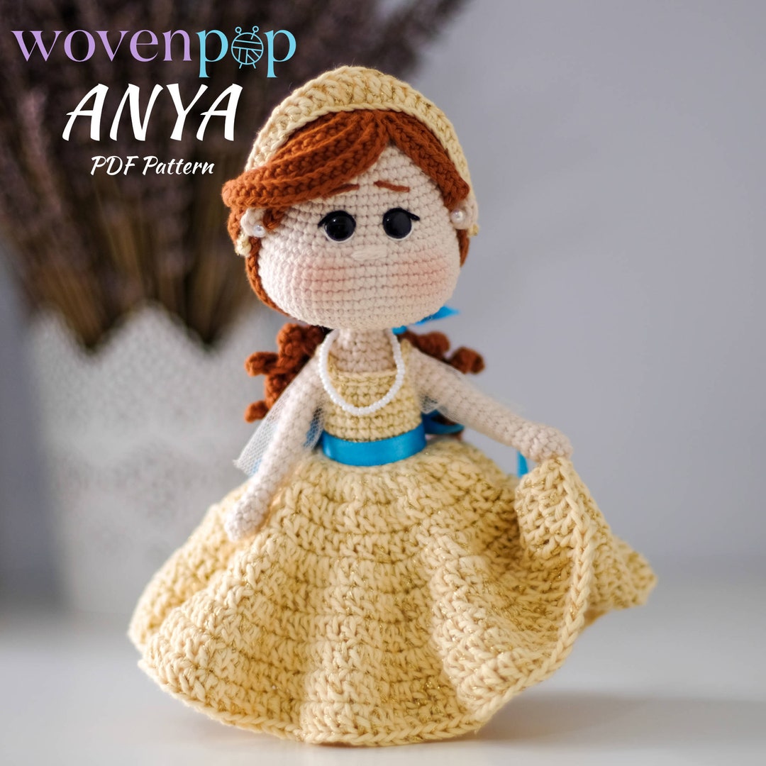 Princess Anya / Anastasia Crochet Doll Pattern PDF - Etsy