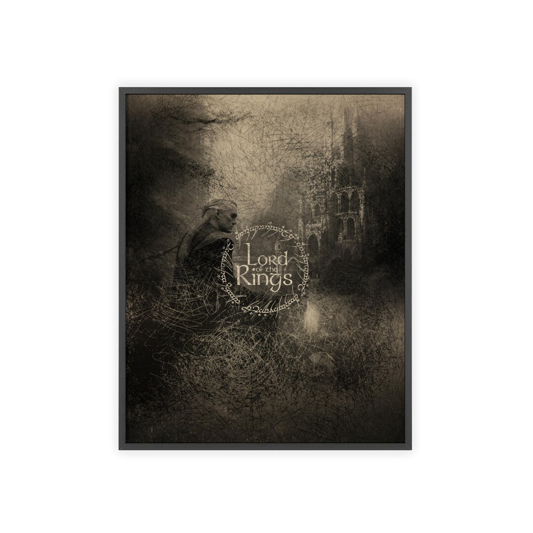 The Lord of the Rings Legolas Poster With Wooden Frame - Etsy