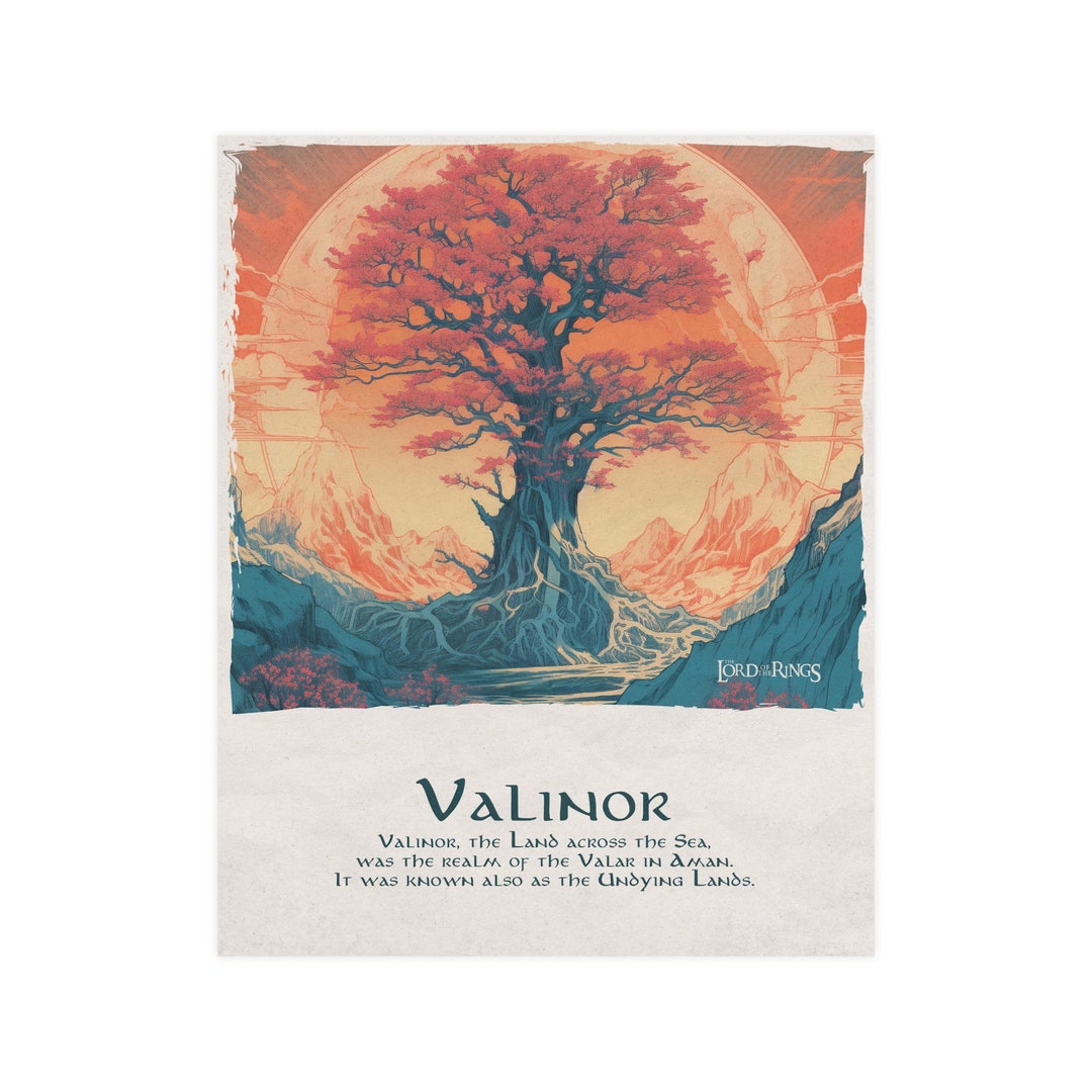 The Lord of the Rings Valinor Vertical Matte Posters - Etsy
