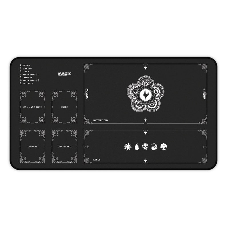 MTG Playmat With Zones, TCG Playmat, Card Playmat, MTG Gifts, Neoprene ...