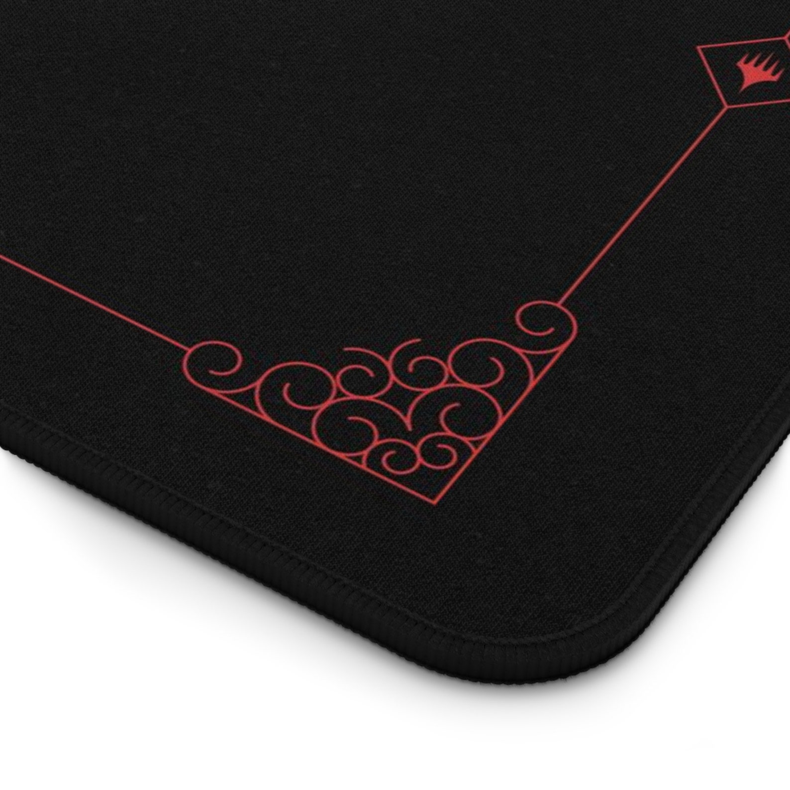 Red Mana Playmat Magic the Gathering Mountain Black Version 12x22 - Etsy