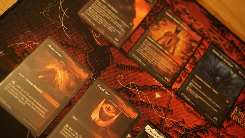 MTG LOTR Playmat With Zones, Card Playmat, Magic the Gathering & the ...
